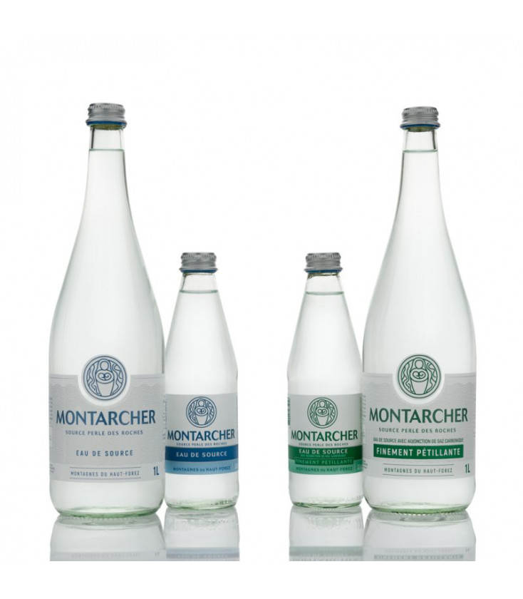 L'eau de source de Montarcher, le carton de 24 x 33 cL - Eau pétillante ...